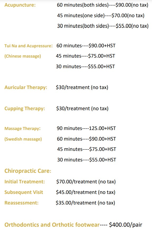 Hong Wellness Clinic Inc.